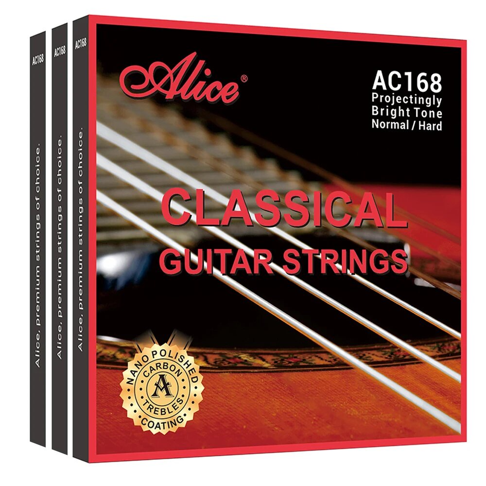 Струны для классической гитары Alice AC168, normal tension, 3 комплекта