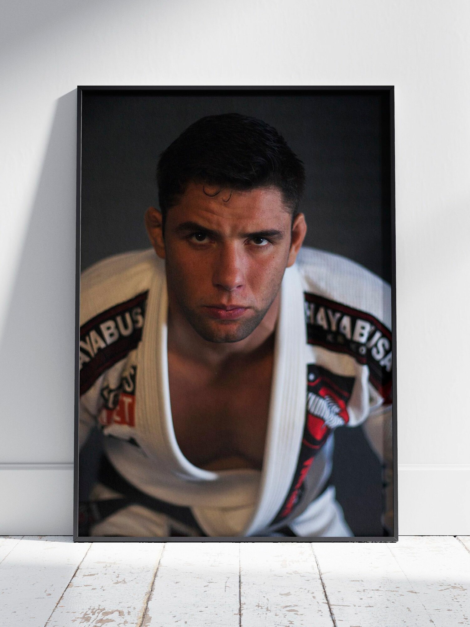 Плакат на стену для интерьера Бразильское Джиу Джитсу - Brazilian Jiu Jitsu - BJJ (Маркус Бучеча Алмейда - Marcus Almeida Buchecha 3) A4 (21x30 см)