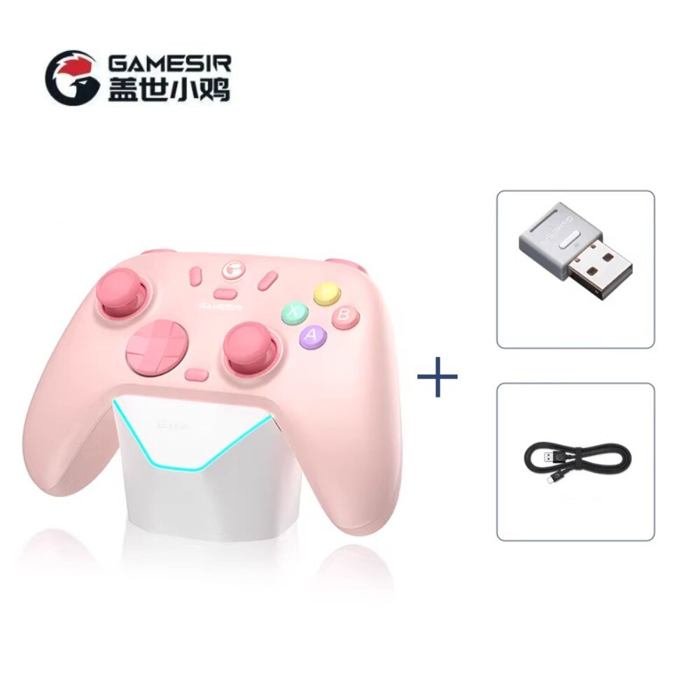 GameSir N2 Lite Розовый трехрежимный геймпад, подходит для ПК, Switch, Android, iPhone