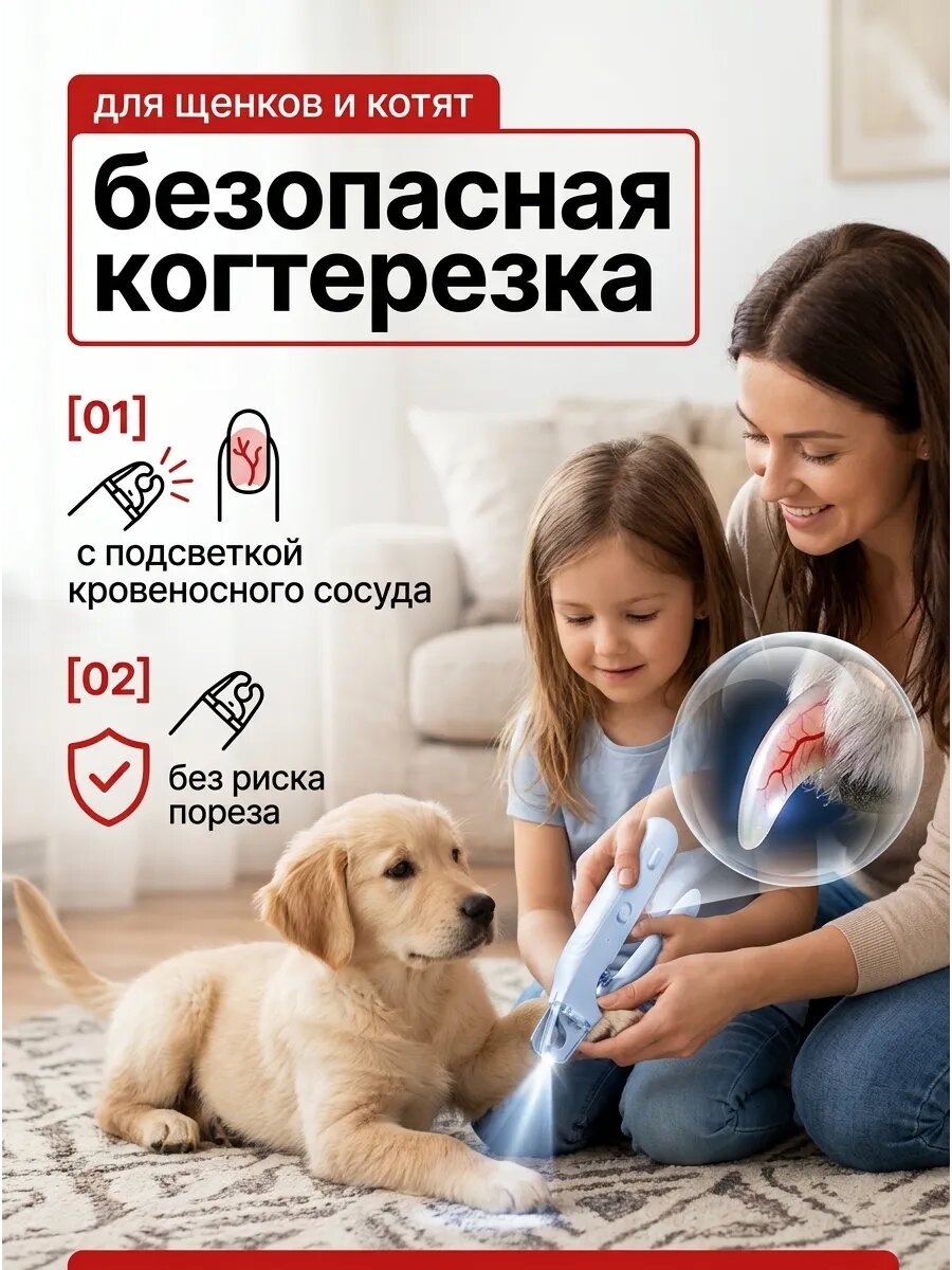 Когтерезка для кошек и собак безопасный|