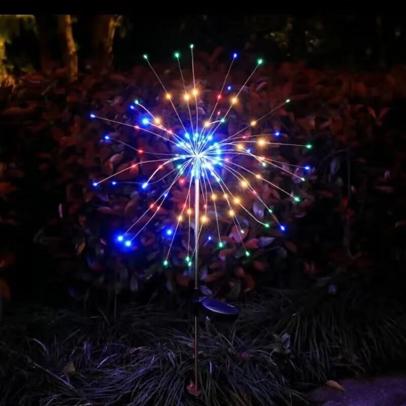 Солнечные гирлянды-фейерверки Multicolor 200leds