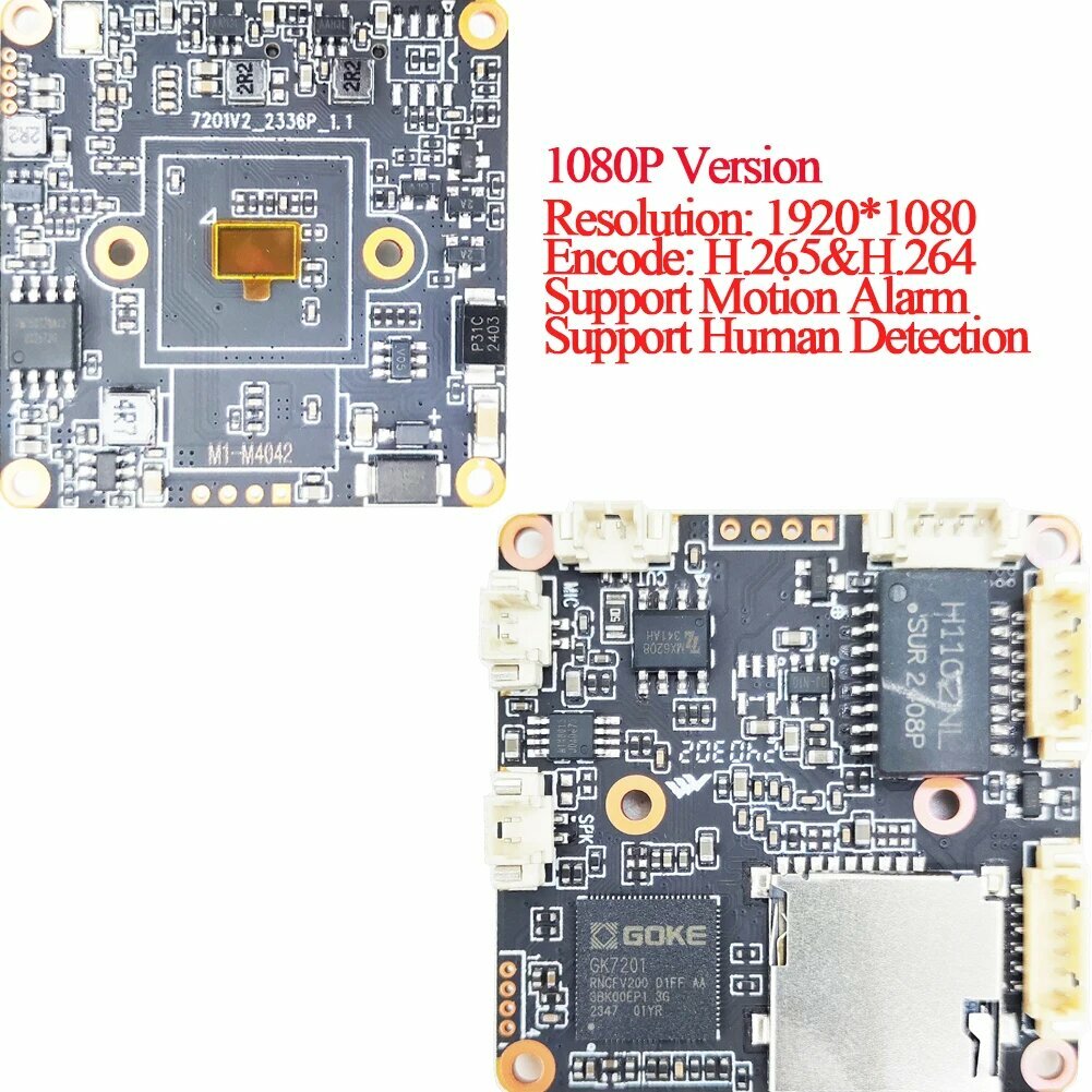Беспроводная IP-камера Starlight 5МП цилиндрическая 1080P V1 Add Wifi, без объектива