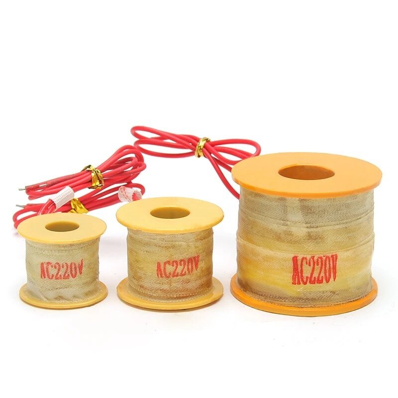 Электромагнитный клапан нормально закрытый латунный DN06-25 1/4"-1" 220V, Medium coil