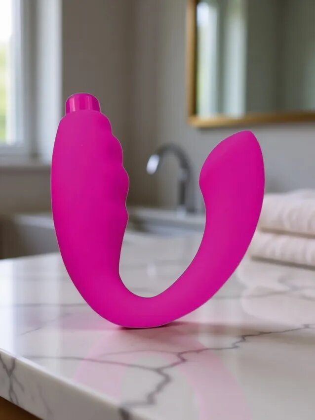 COSMO Вибратор из силикона Lady's G-spot для пар 24.5 см , розовый