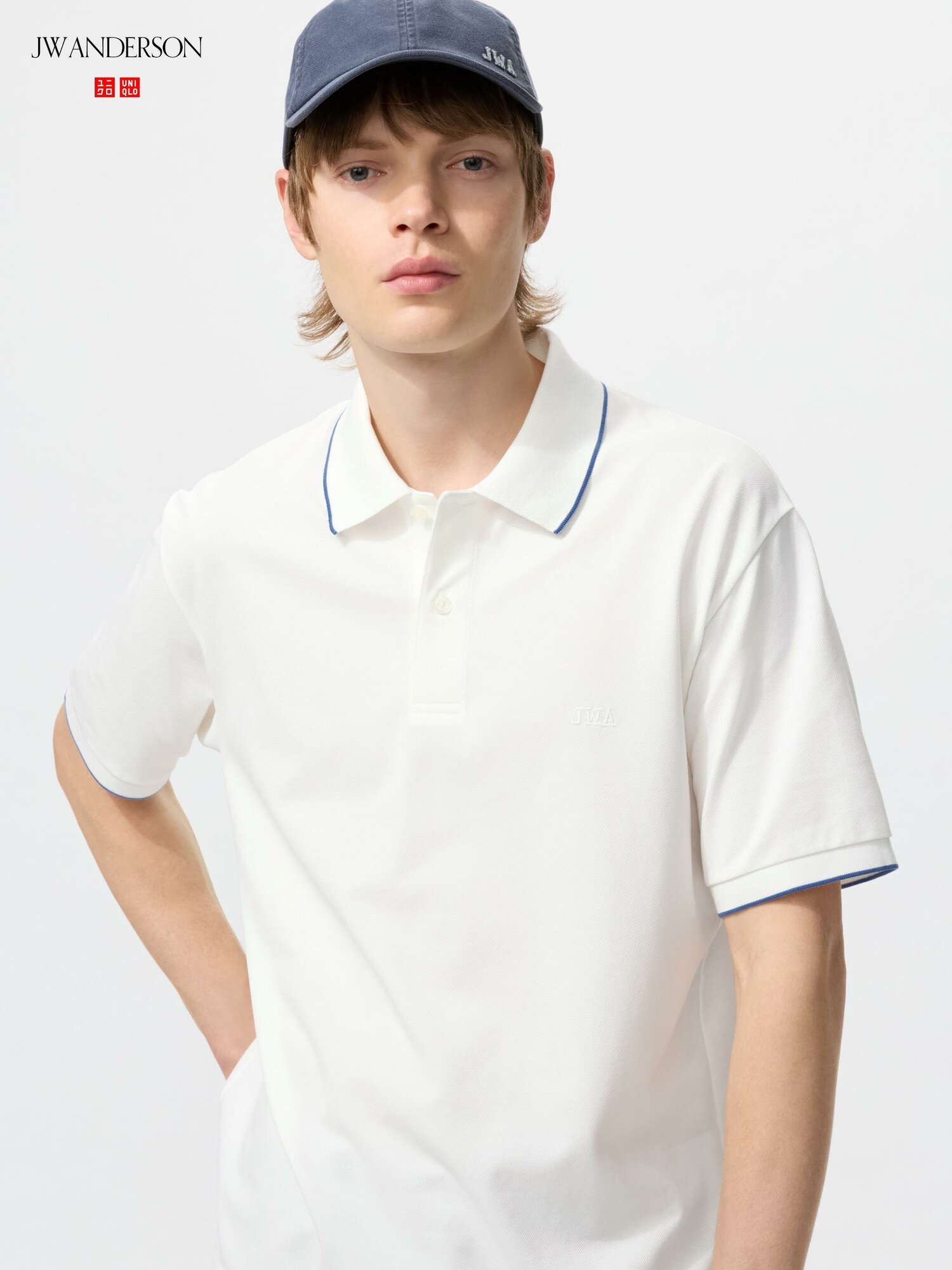 Рубашка Uniqlo DRY PIQUE, размер XS, navy — фото 1