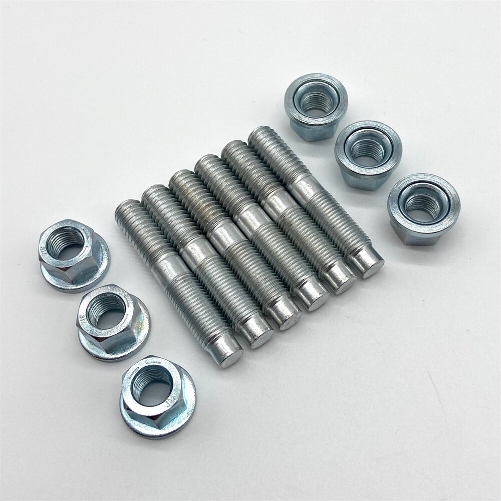 Transfer Case Studs and Nuts for Jeep NP231 NP241 NP208 NP242 NP247 GRADE 8 (6)