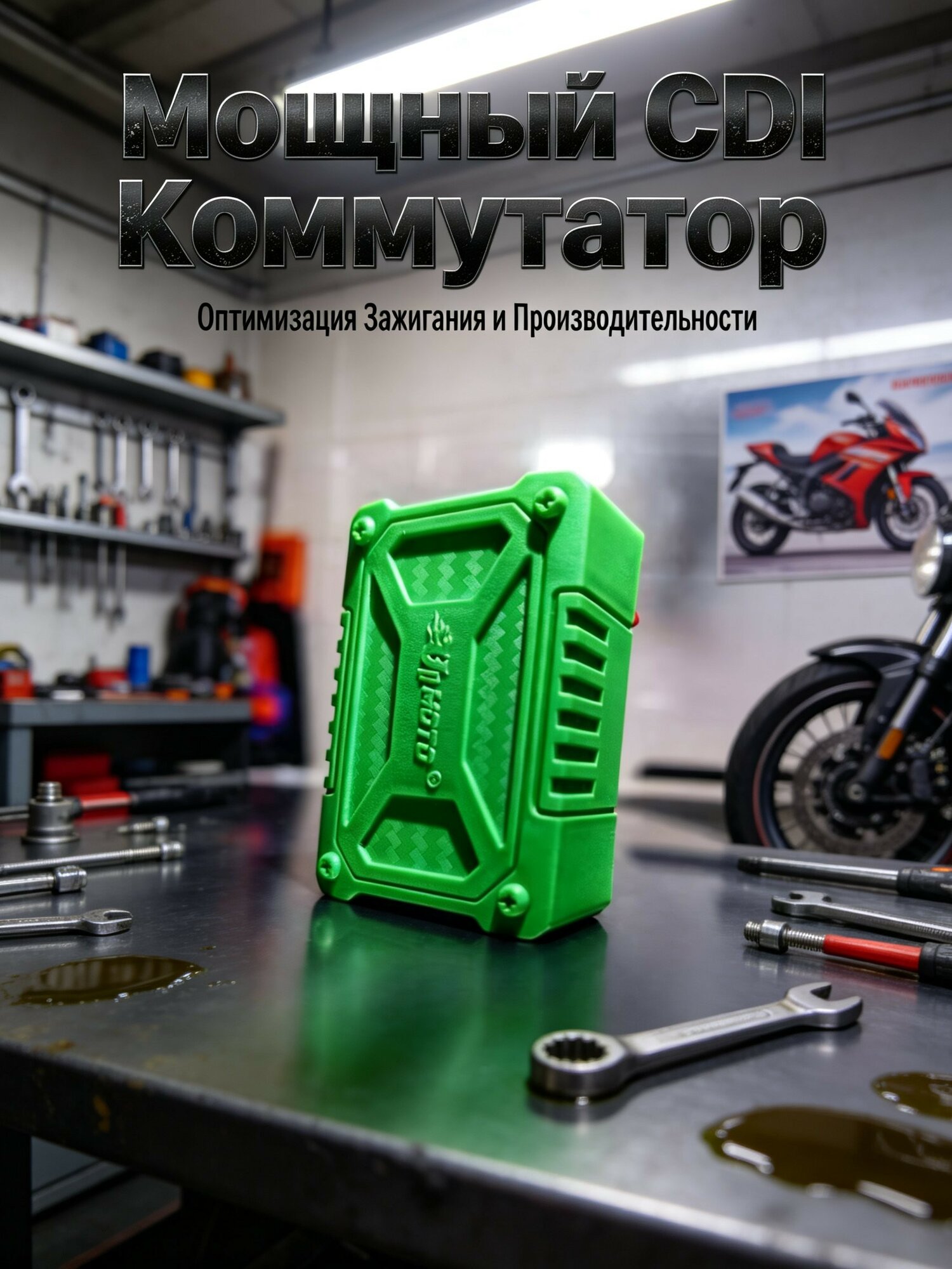 Коммутатор CDI для мототехники, спортивная система зажигания для повышения мощности и стабильности работы двигателя