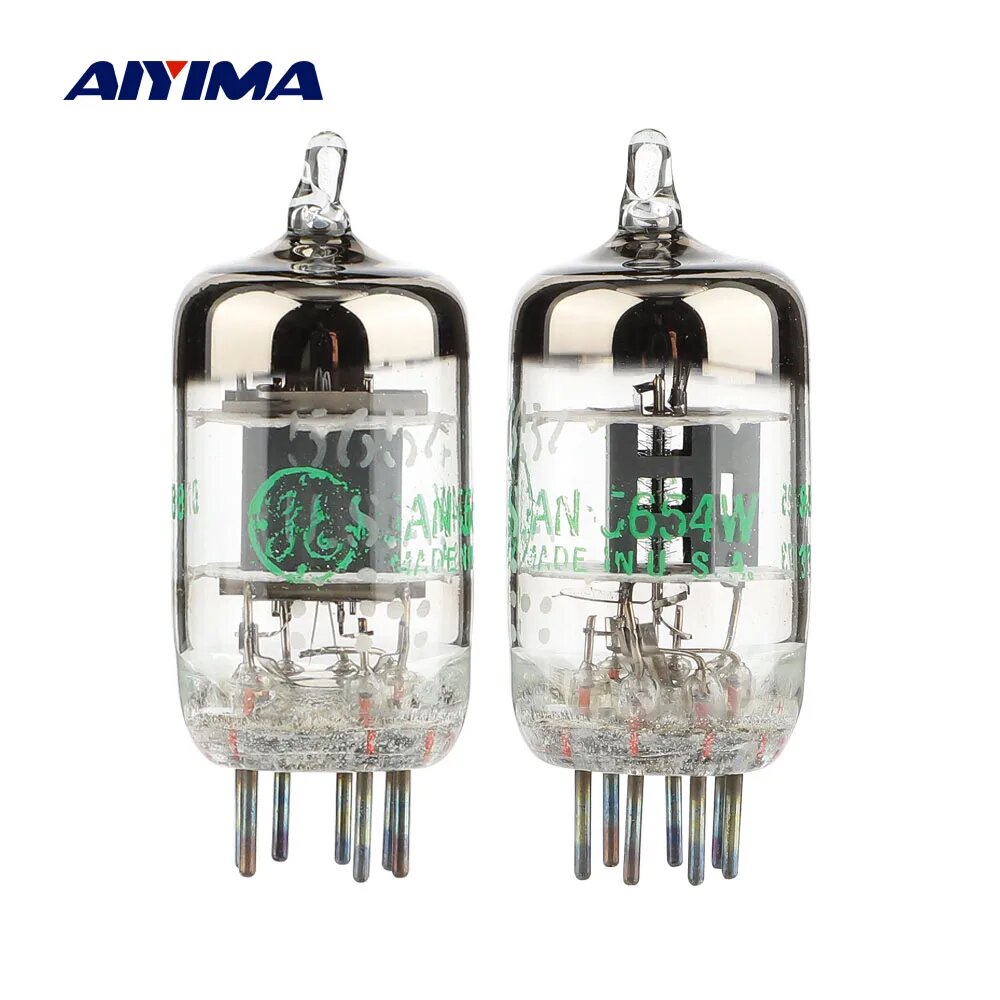 AIYIMA 2 шт. лампы GE 5654W для усилителей