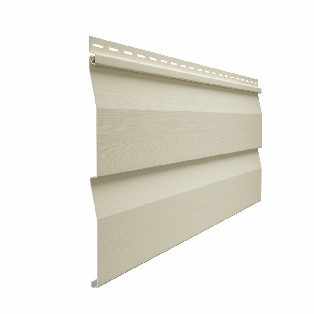 Сайдинг Docke STANDARD / Деке стандарт / D4.5D, горизонтальный, рельефный, цвет сливки, 300х23 см