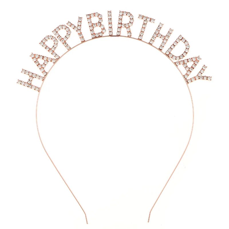Корона "Happy Birthday" с камнями, Цвет: 13