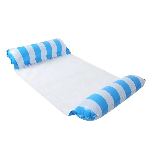 Матрас для плавания надувной бело-голубой, 130*70 см, blue and white
