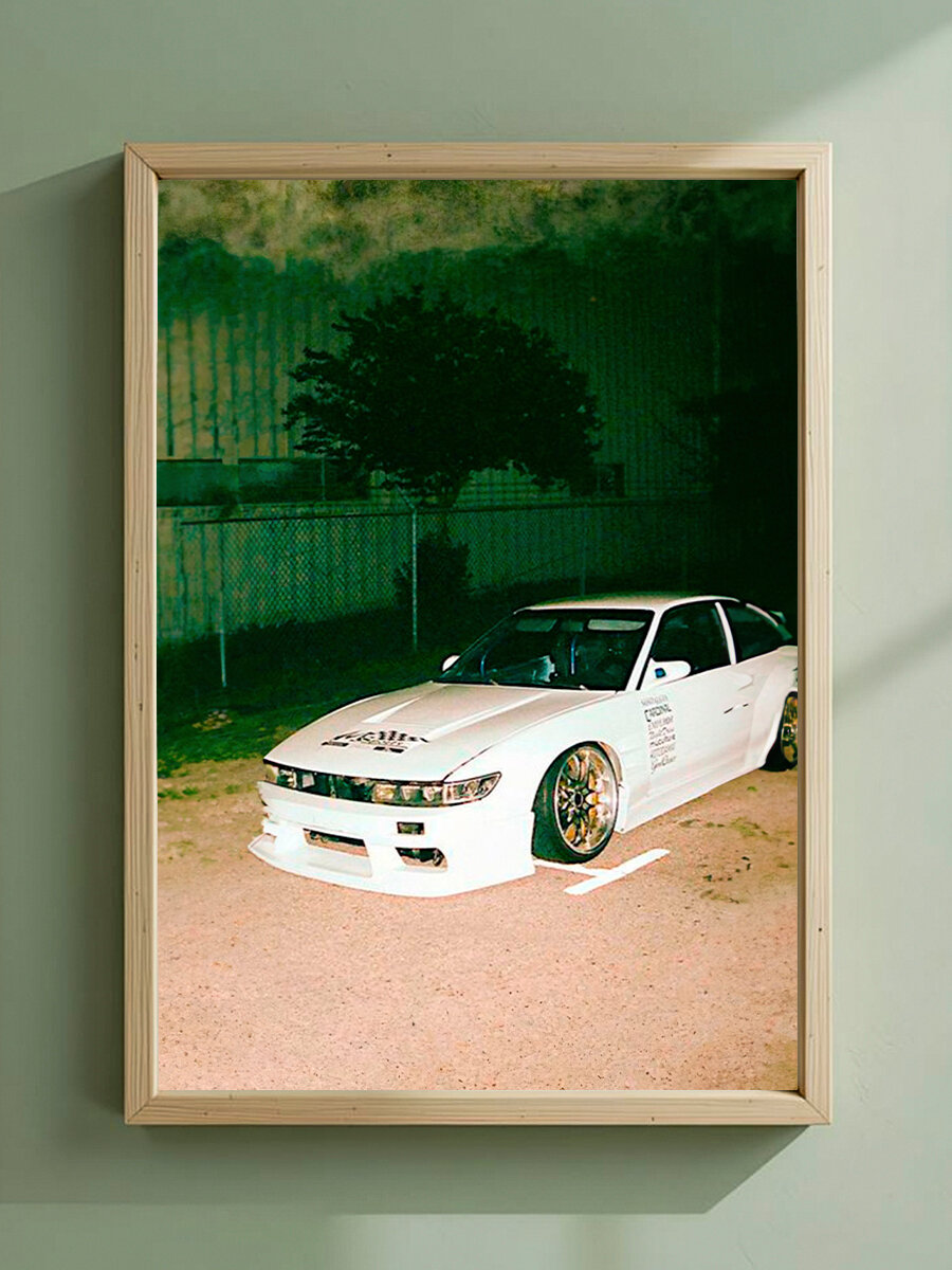 Постер, плакат на стену "JDM Nissan Silvia" 42Х29,7см (А3)