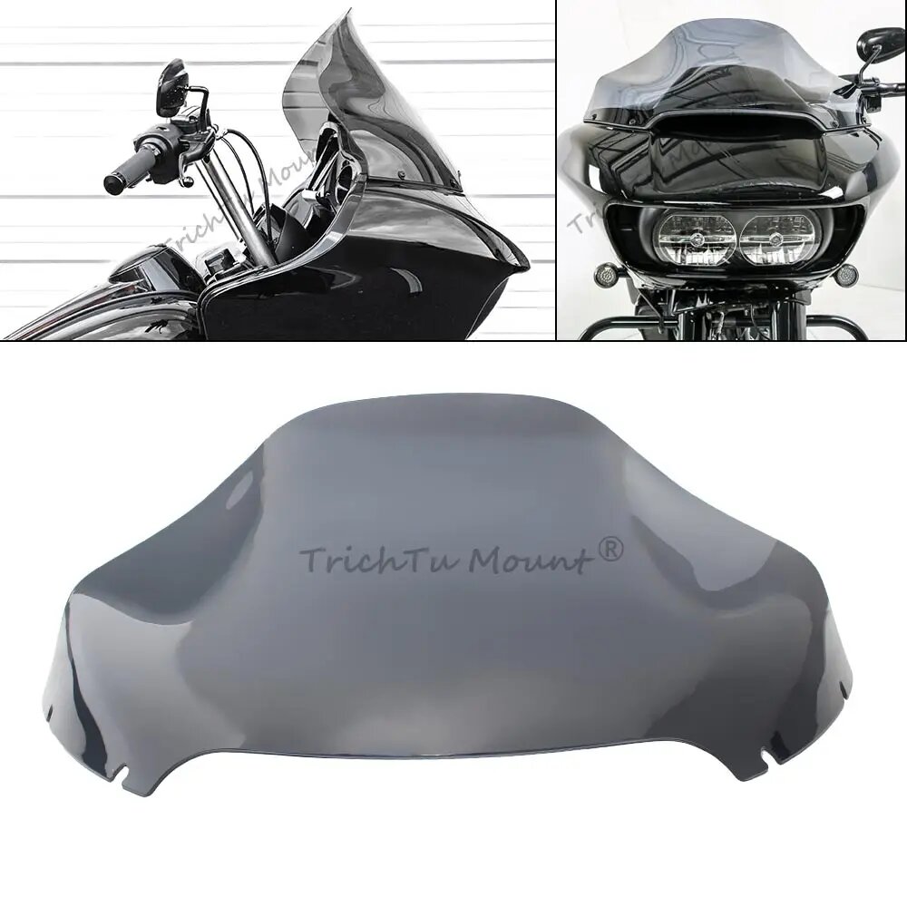 Ветровое стекло мотоцикла 13 дюймов, серый аналог для Road Glide FLTRT 2015-2023