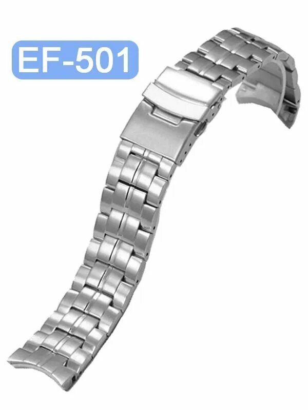 Металлический ремешок для часов Casio Edifice EF-501, Браслет из нержавеющей стали