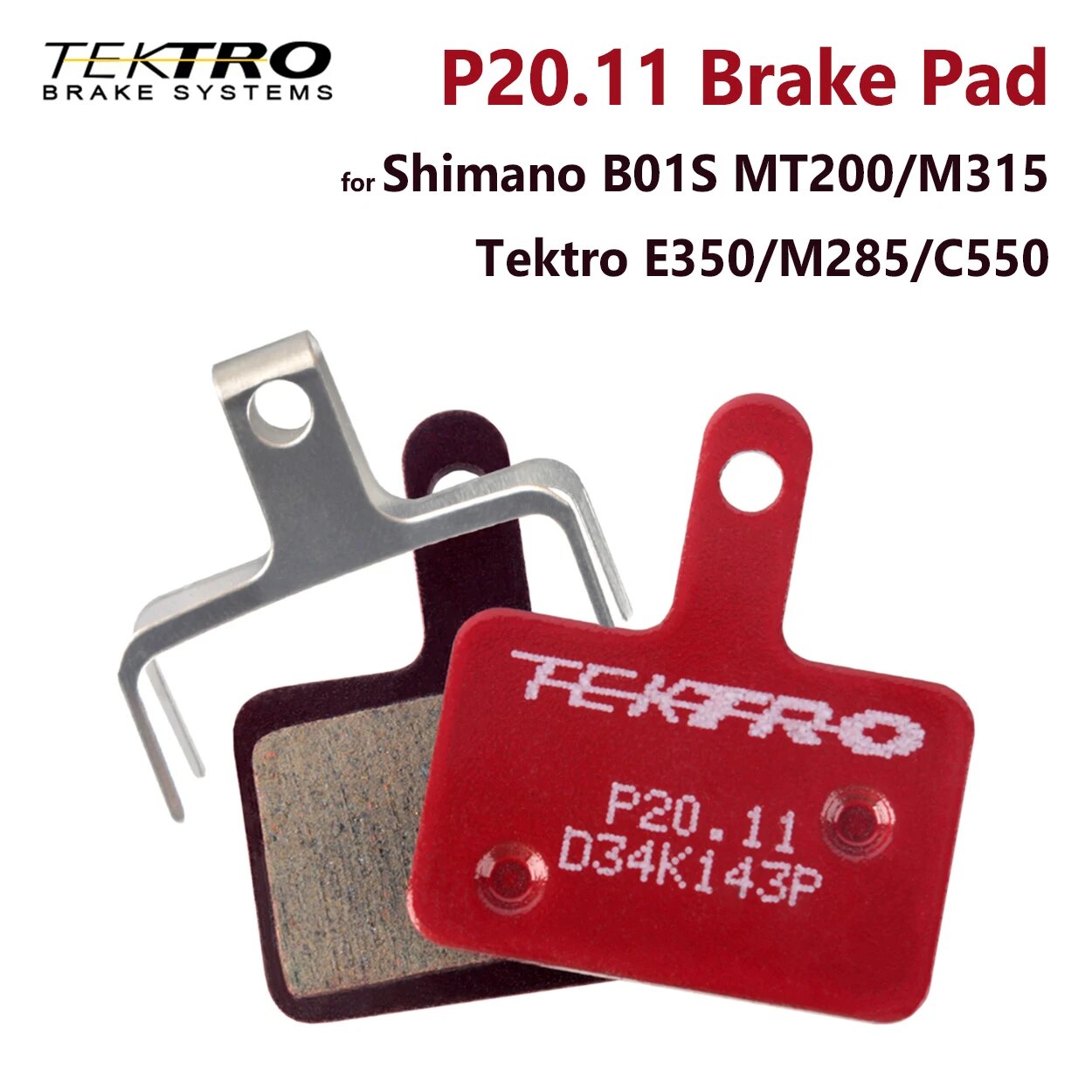 Тормозные колодки TEKTRO P20.11, Цвет: 4 Pairs no box