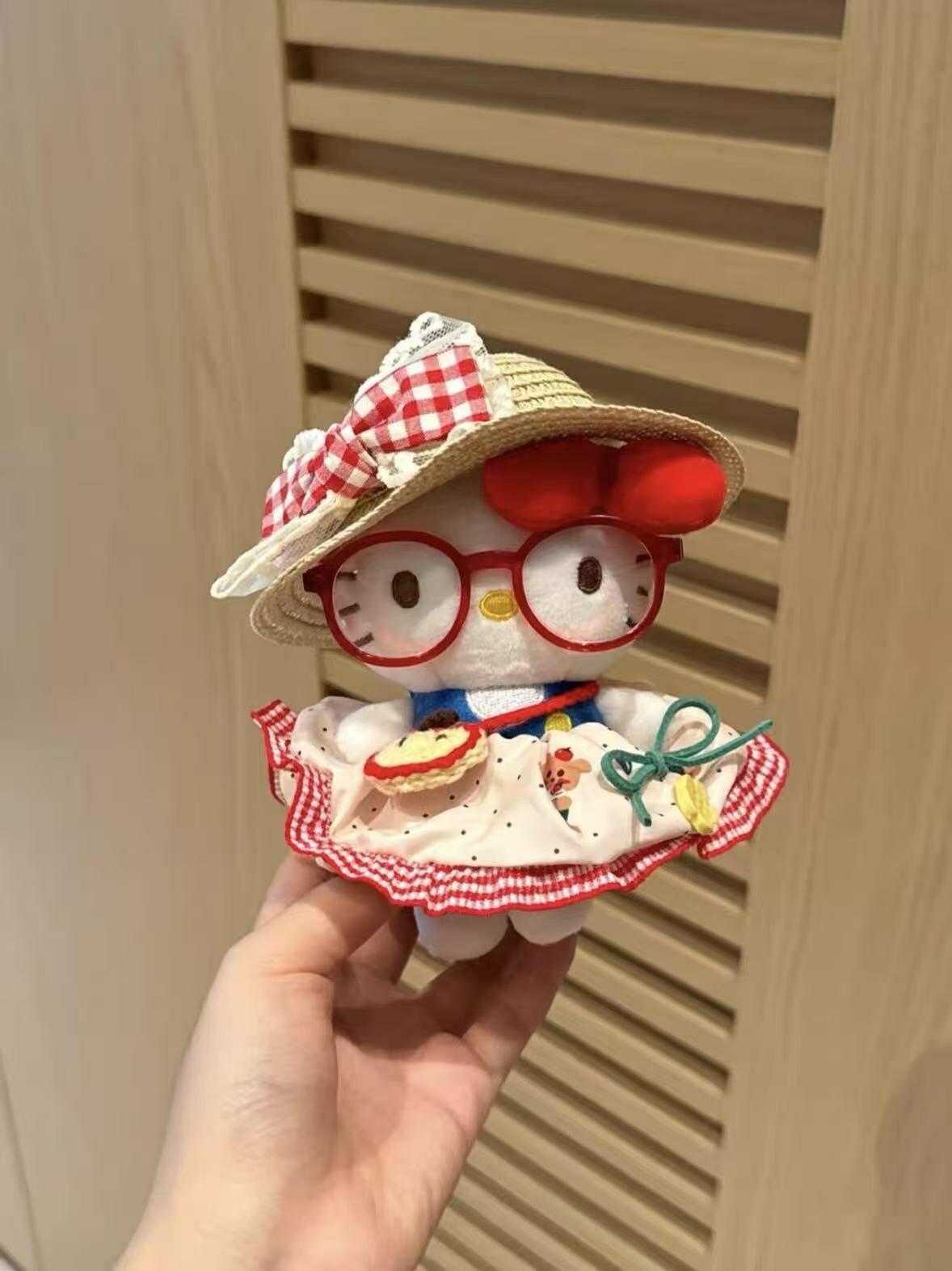 Плюшевая игрушка-брелок Hello Kitty Little Chef, подвеска на рюкзак в виде котика KT, украшение для девочек.