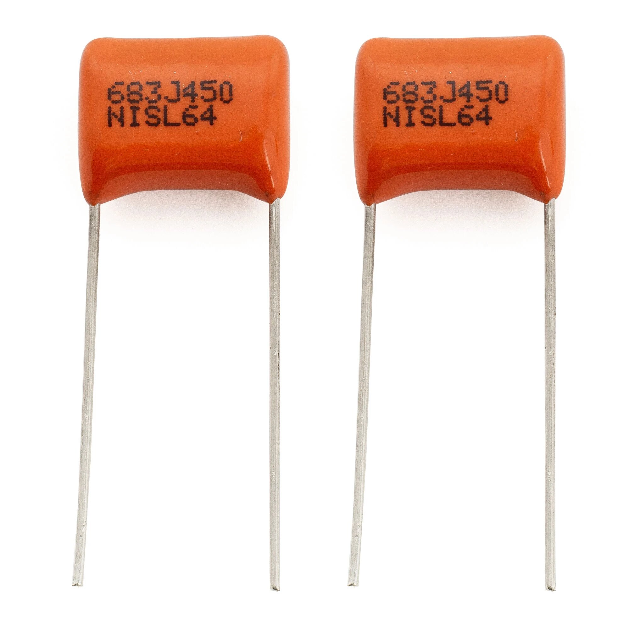 Конденсатор NISSEI 0.068uF x 2, оранжевый
