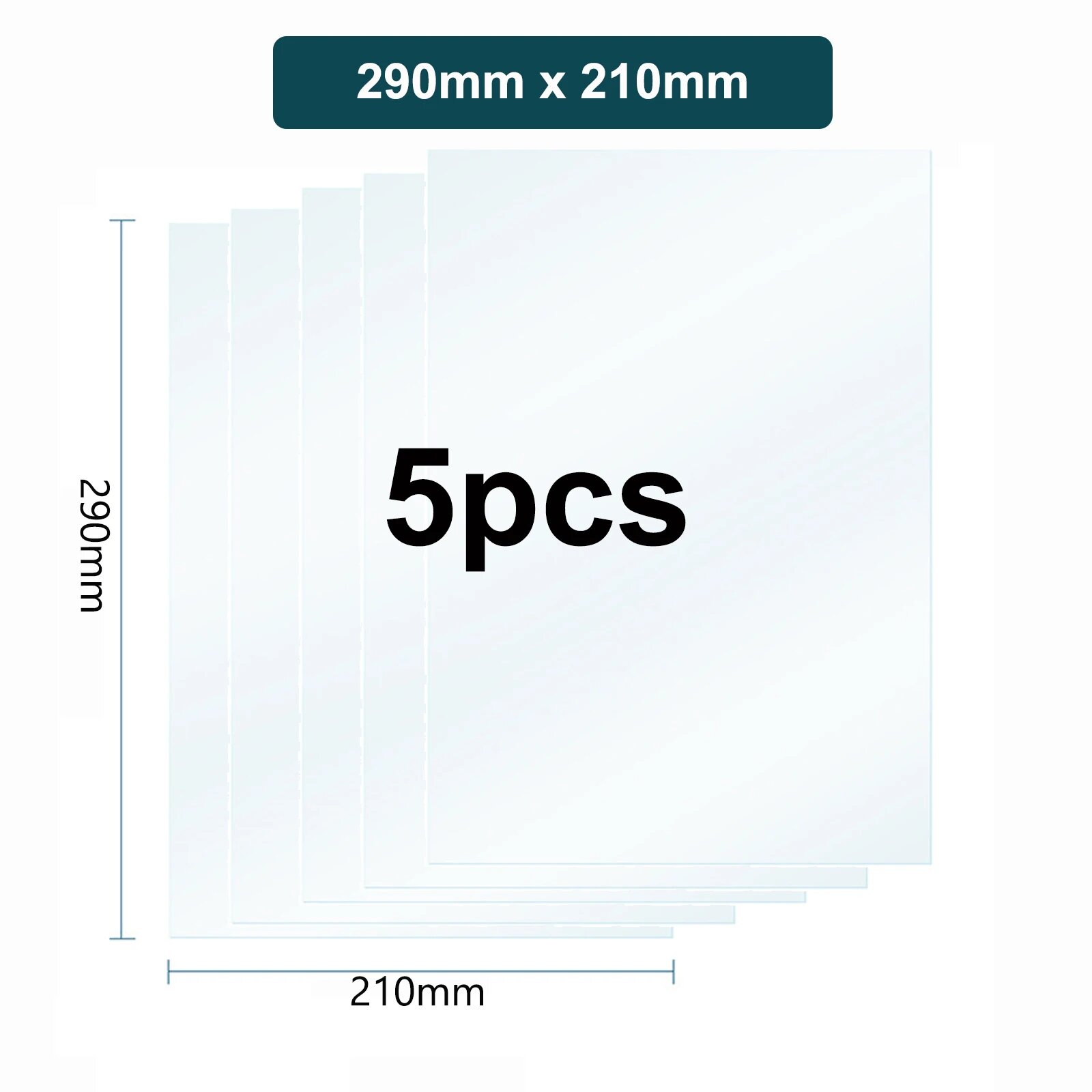 FEP пленка 290x210mm 5шт для 3D принтера