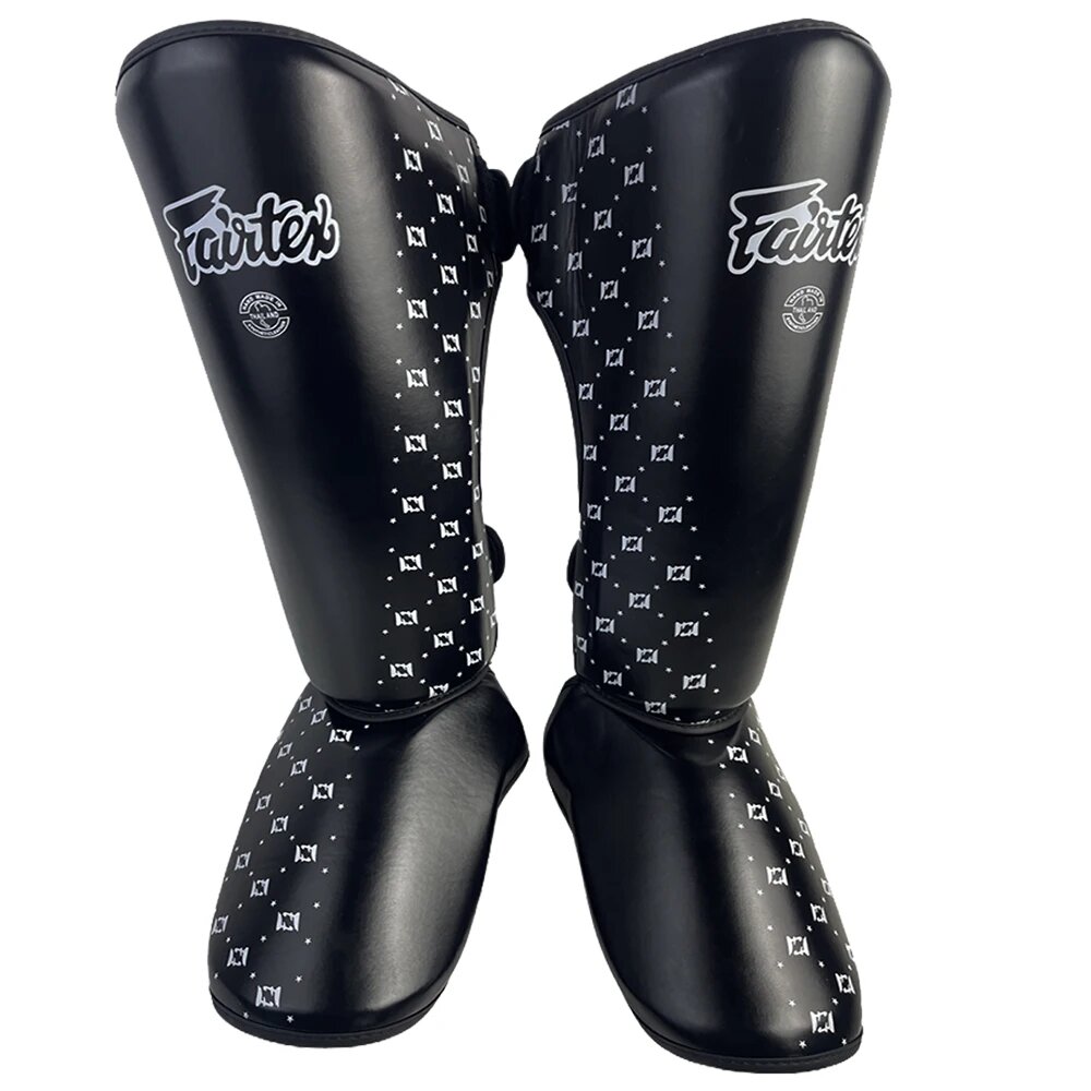 Черные боксерские щитки Fairtex L (165-180cm)