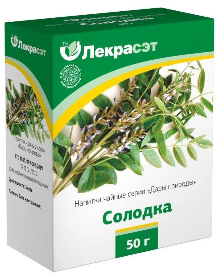 Чайный напиток Лекра-СЭТ Корень солодки, 50 г ТНП 0013, 9887