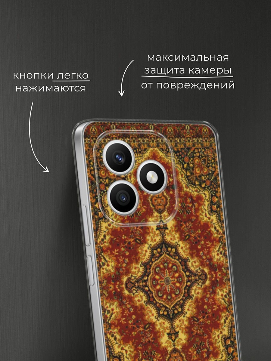 Силиконовый чехол на Honor X8d / Хонор X8d с принтом Ковер — фото 1