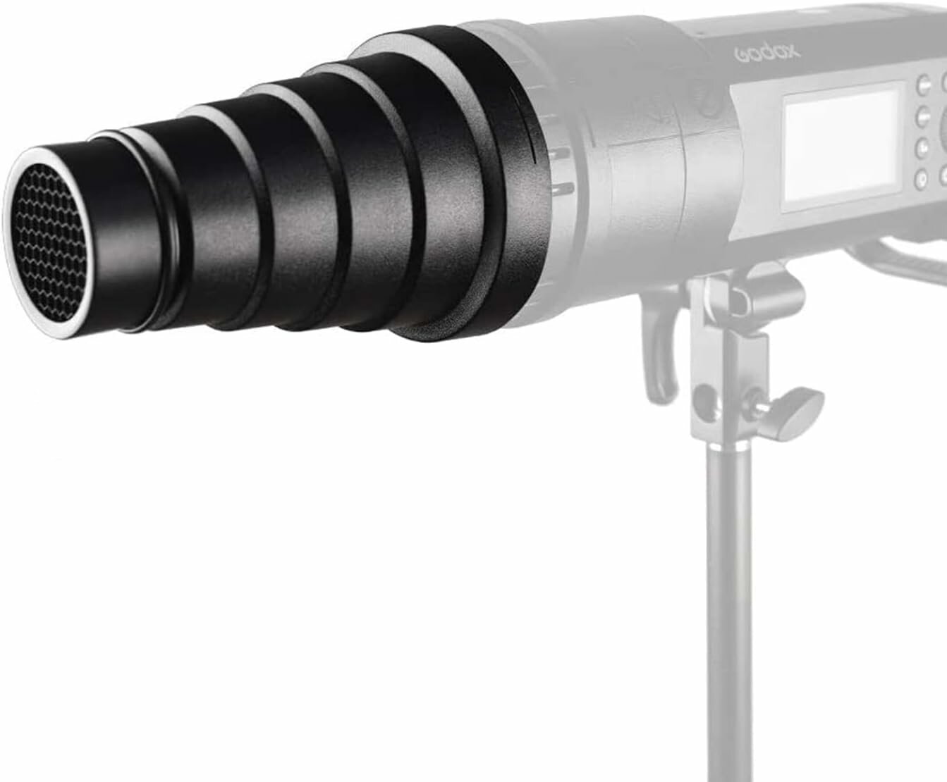 Насадка коническая Godox SN-04 с сотами для AD400Pro/AD400Pro II, алюминий/пластик, черный