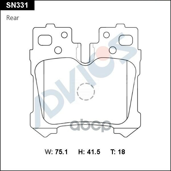 Дисковые тормозные колодки ADVICS ADVICS арт. SN331