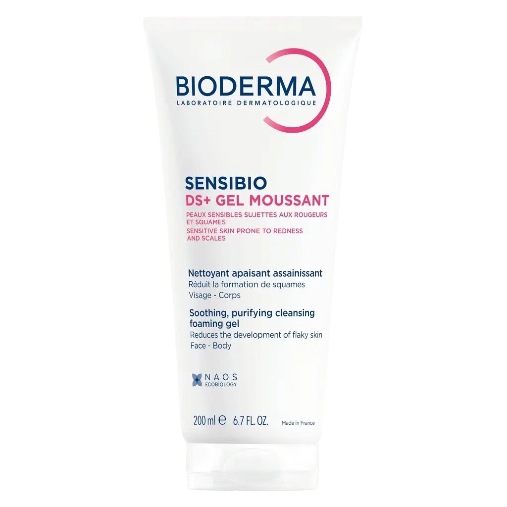 Bioderma Sensibio DS+ Гель очищающий для кожи лица с покраснениями и шелушениями 200 мл 1 шт