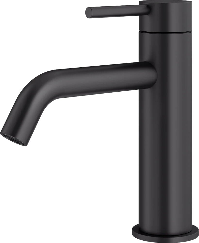Смеситель для раковины Plumberia Selection Ixo XO0053NO черный, матовый, кран для ванной в раковину, из латуни, рычажный, с керамическим картриджем