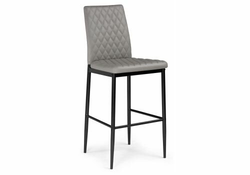 Стул барный Woodville Teon gray / chrome