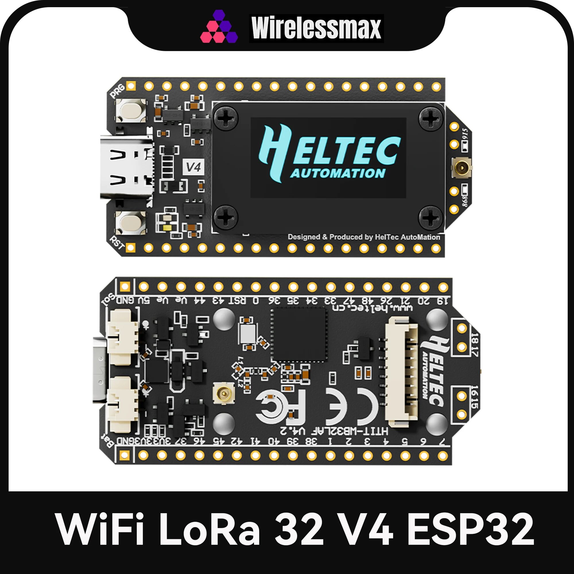 Плата Heltec ESP32 LoRa V4 3.4 Screen With GPS — фото 1