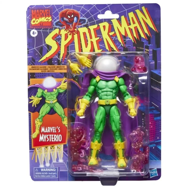 Коллекционная подвижная фигурка Hasbro Marvel Legends ML Spider-Man Mysterio 1/12 в упаковке-карточке, в наличии, подарок