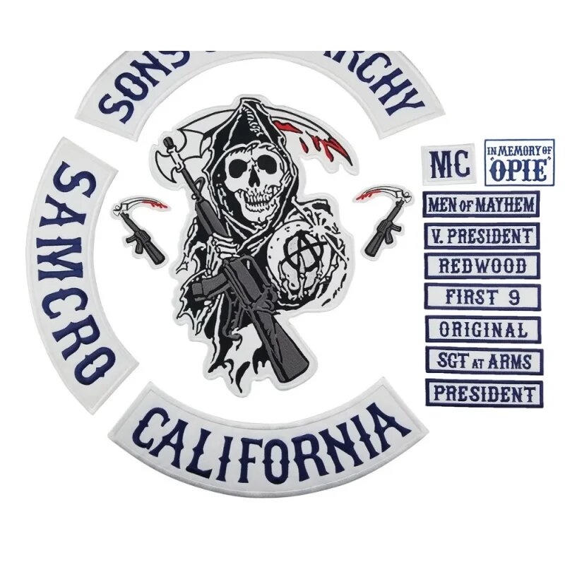 Нашивки Sons of Patch Anarchy для мотоциклов RJXD-AONE