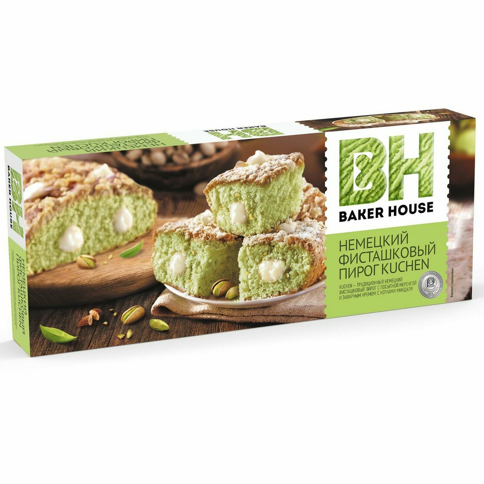 Пирог Baker House Немецкий Kuchen, Фисташка 350г