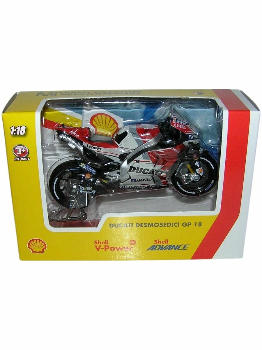 DUCATI DESMOSEDICI GP 18. Винтажная Коллекционная Модель - Мотоцикл дукати. Коллекция Шелл. Shell V-Power Collection.