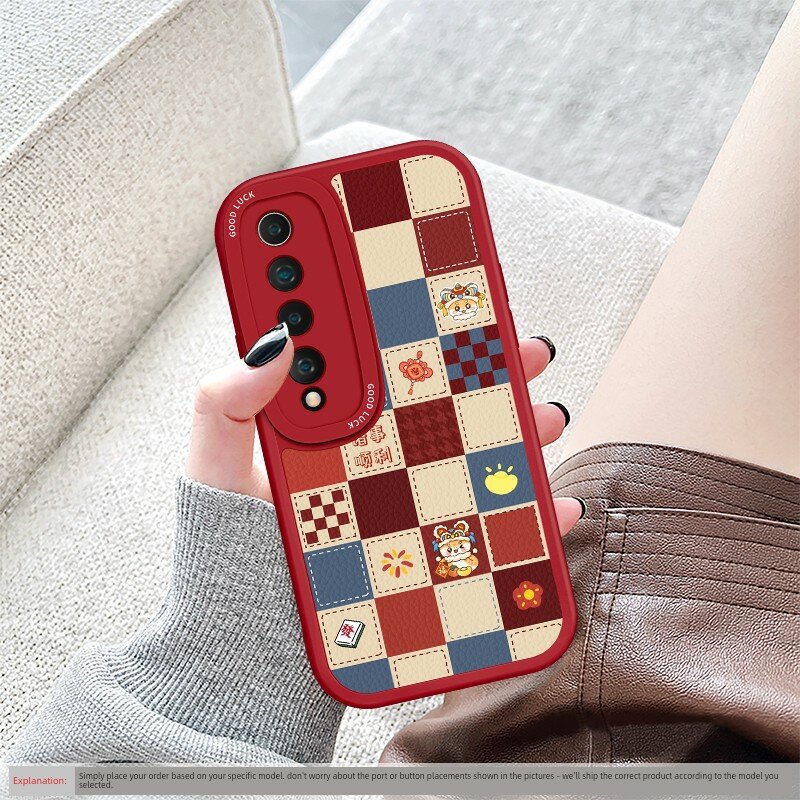 Мягкий чехол для Xiaomi 9, красный цвет, узор с мотивами года Змеи, яркий праздничный дизайн, идеален для праздников