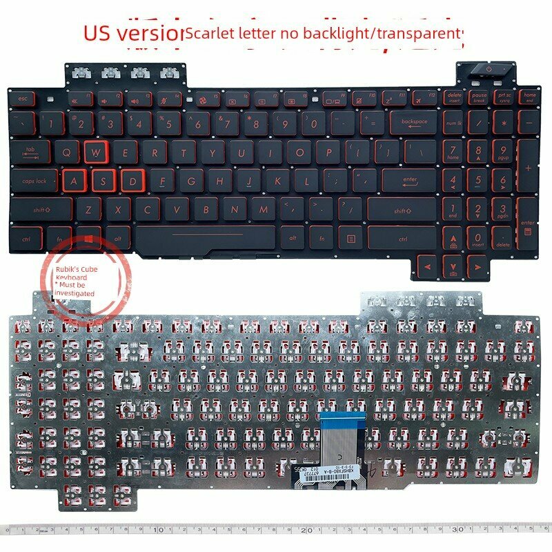 ASUS FX80 Оригинальная модель с красным текстом, без подсветки, замена клавиатуры, новая