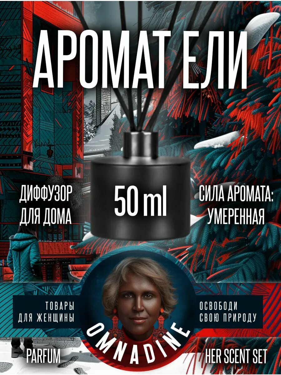 Диффузор для дома стильный флакон ель