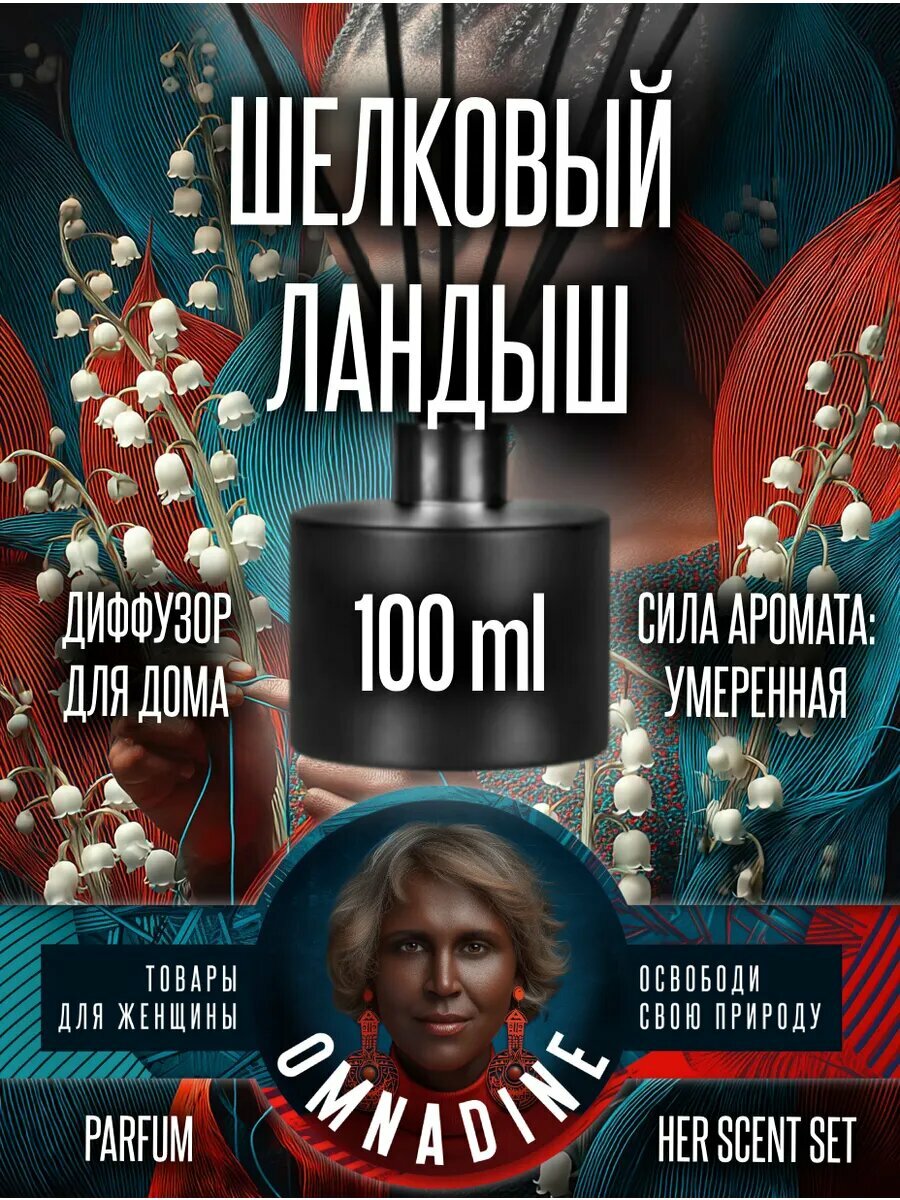 Диффузор для дома в стильном флаконе ландыш
