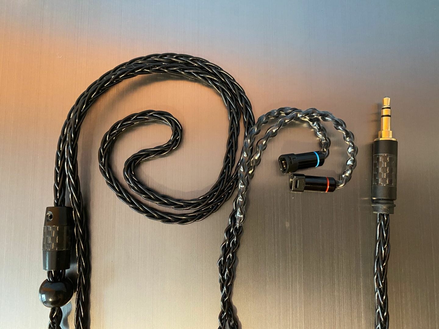 Кабель для улучшения звука наушников 4.4 2.5mm balanced im70 ls50 ie80s40pro mmcx 0.78 a2dc Черный кабель обновления