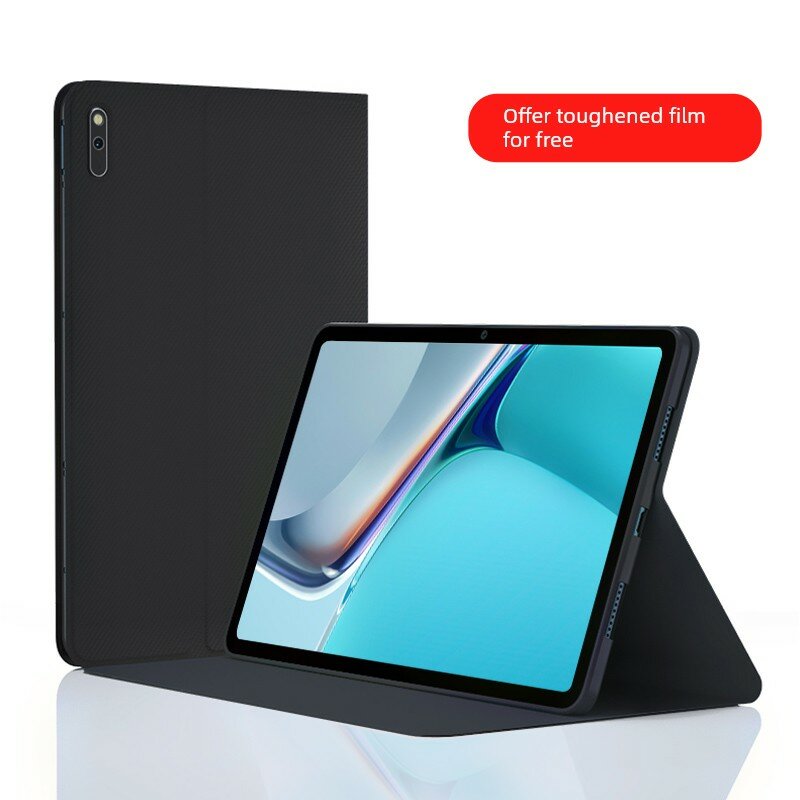 Чехол защитный для Huawei MatePad Pro 12,6 дюйма черный с закаленным стеклом