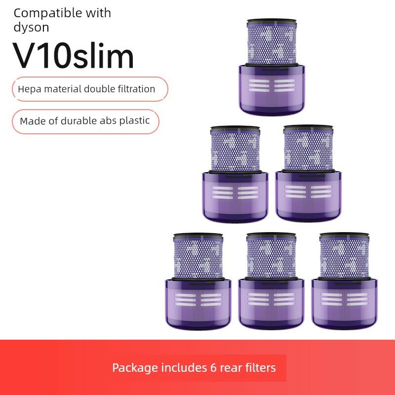 Подходит для пылесоса Dyson Digital Slim Fluffy, аксессуар SV18, легкий фильтр-картридж. [V10 slim]6 задних фильтрующих