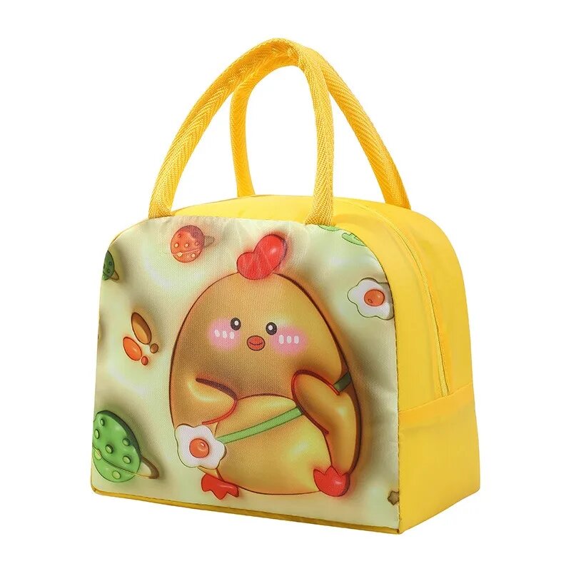 Детская ланч-сумка Yellow Cute Chicken, желтая