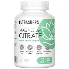 UltraSupps Magnesium Citrate 90 софтгель. Для мышц и спокойствия. Произведено в Дубае