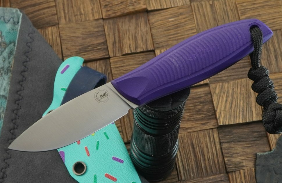 Семь Ножей Колибри XS, сталь VG-10 cryo, рукоять фиолетовый G-10