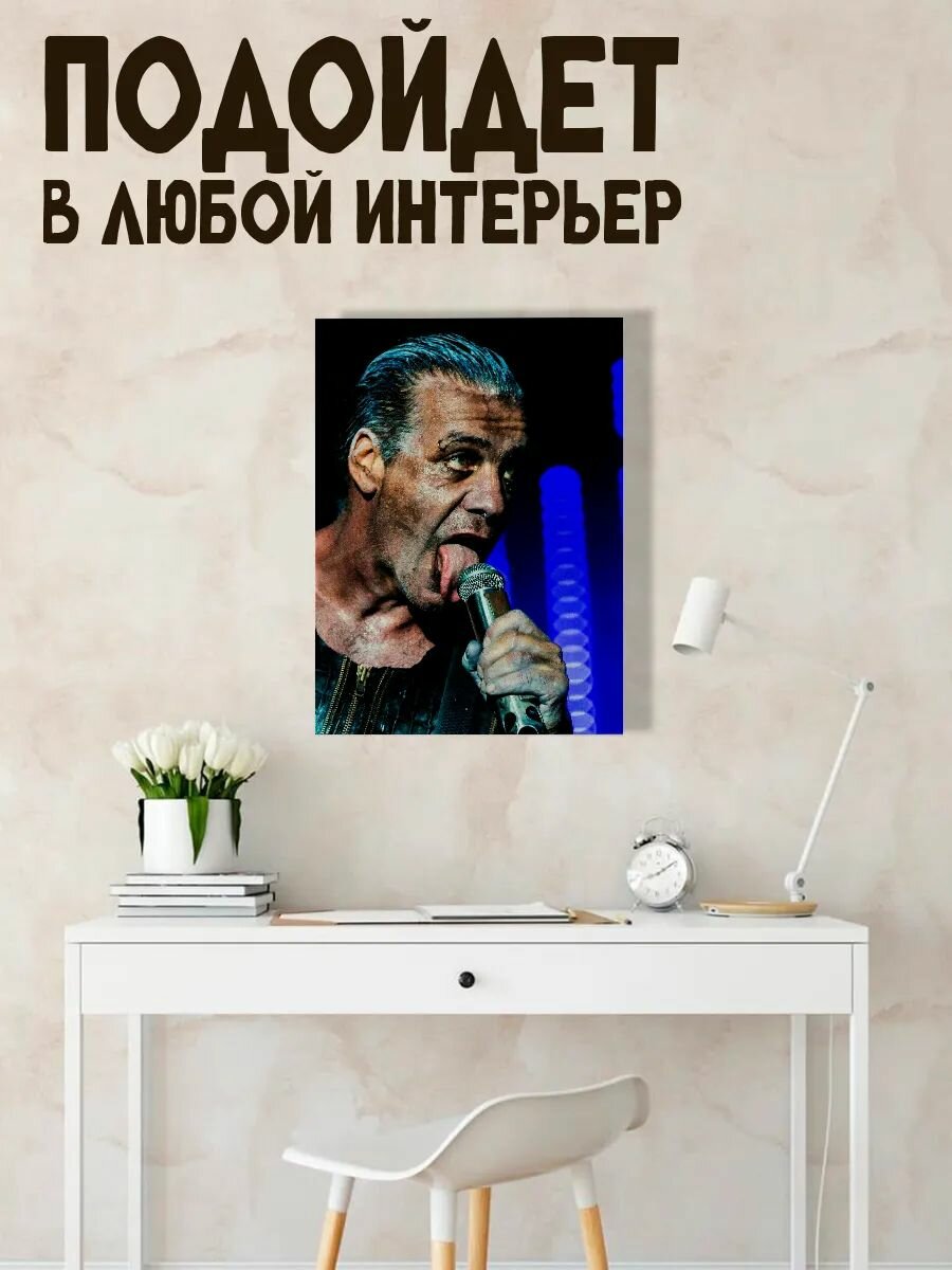 Картина на стену Rammstein, на подрамнике, 1шт, 38х25 размер. — фото 1