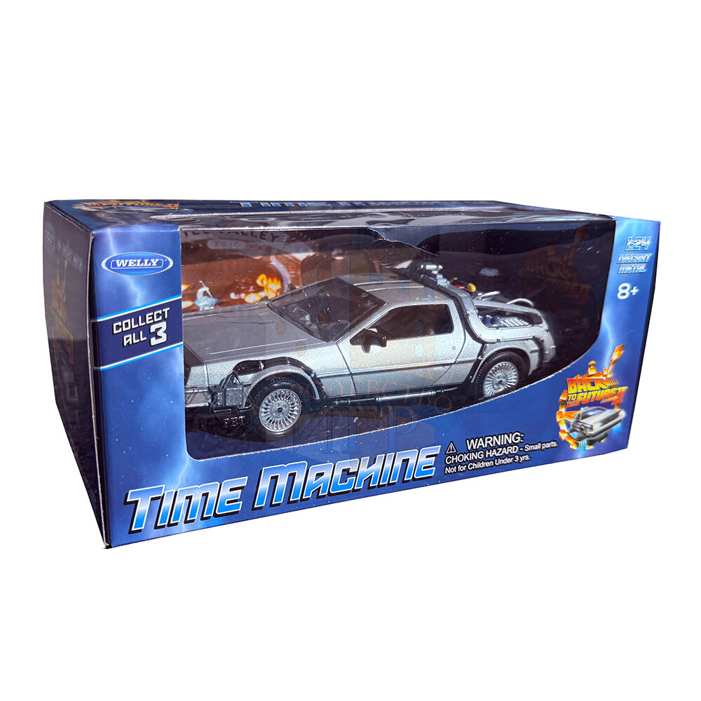 Машинка Welly Delorean DMC-12 Назад в будущее "Back to the Future 2", 1:24, арт. WT22441