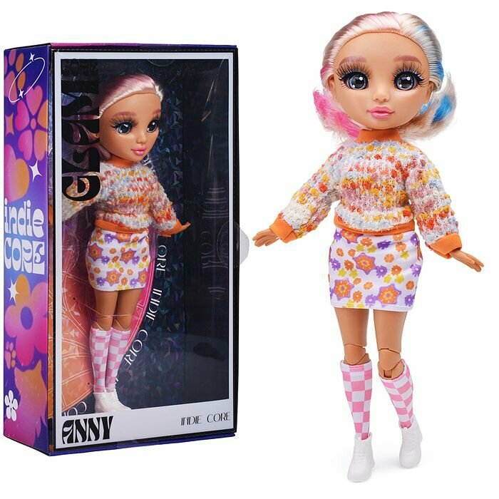 Кукла Funky Toys Коллекция Glam Core, Энни Indie Core, в розовом костюме, 27 см GC2512