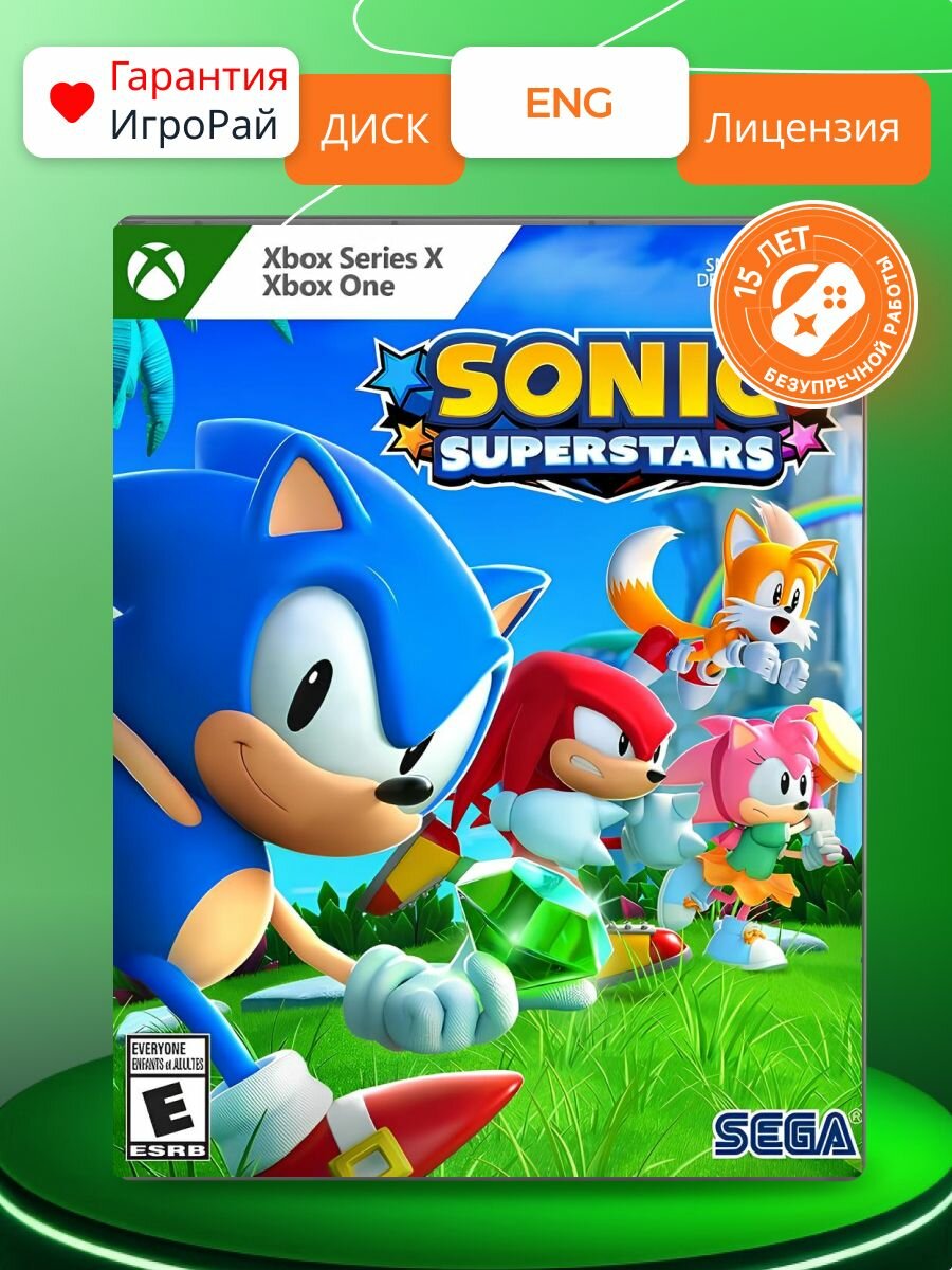 Игра Sonic Superstars (XBOX One/Series X, русские субтитры) Sega Blu-ray диск 3+