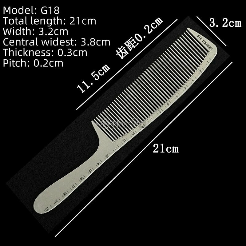 Расческа для стрижки G18, 21см, 3.2см, 0.3см